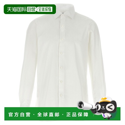 欧洲直邮FINAMORE 男士衬衫 C014701 CO 蓝色 长袖衬衫