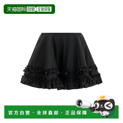 香港直邮GANNI 女士半身裙 A1090079099 SS2026 黑色 Duchesse Ny