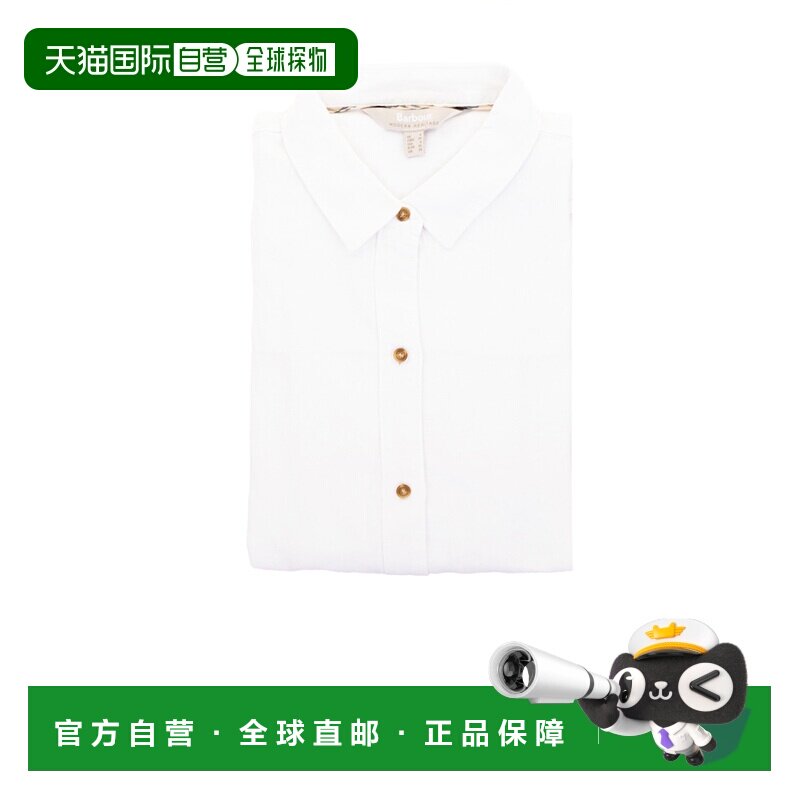 1h可退 香港直邮barbour 巴伯尔 女士 白色衬衫 LSH1596LSHW