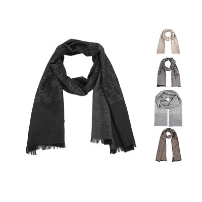香港直邮Gucci古驰围巾羊毛蚕丝男女款简约百搭多色165904 3G646