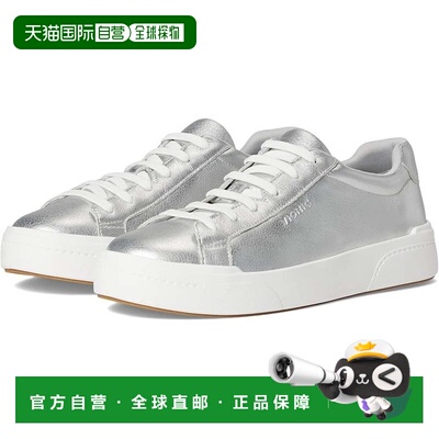 自营Women's Vionic Colbie Sneakers Silver White Leather Plat