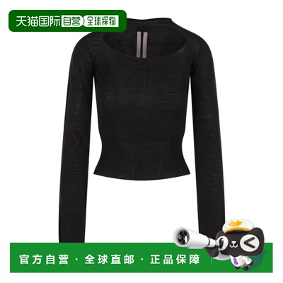 香港直邮RICK OWENS 女士针织衫 RP02F5617ML09 AW2026 黑色长袖