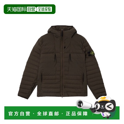 香港直邮奢淘 Stone Island 长袖连帽羽绒服 男 L2S154100107S018