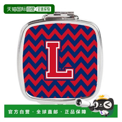 自营Carolines Treasures CJ1054-LSCM 字母 L 雪佛龙耶鲁蓝正品