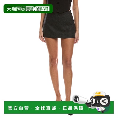 自营A.L.C. Edie Tux Wool & Cashmere-Blend Mini Skirt - grey