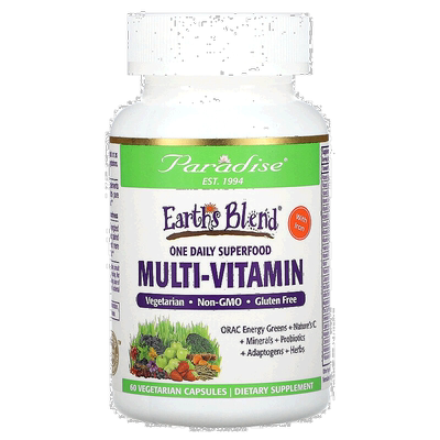 香港直发Paradise Herbs有机混合物无麸质抵抵抗力自由基60粒多维