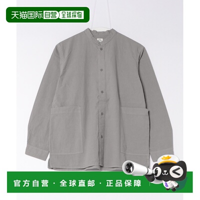 日本直邮ORCIVAL 女装 纯棉灯芯绒立领长袖衬衫刺【付后1h可退】