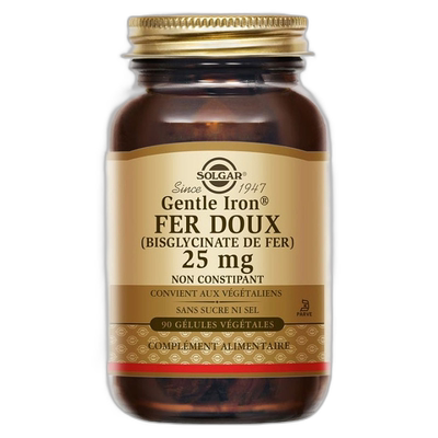 欧洲直邮SOLGAR温和的铁®素食胶囊轻铁补血补铁补血气色好吸收