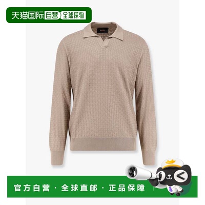 香港直邮潮奢 BOSS 波士 男士 processing 真丝全幅毛衣 50555201