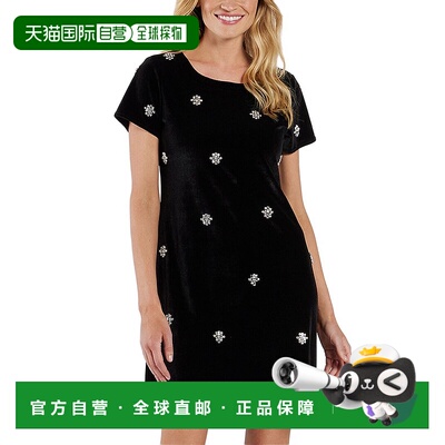 自营 Jude Connally Ella T恤连衣裙-黑色 美国奥莱直发