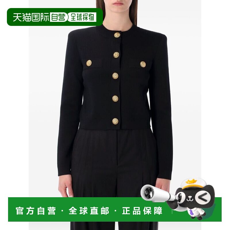 香港直邮BALMAIN 女士针织衫 GF1KL000KJ430PA SS2026 黑色 Carid
