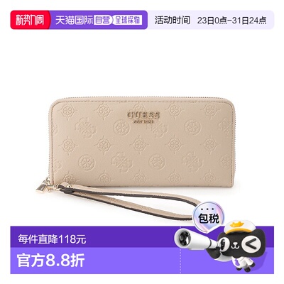 日本直邮GUESS PHOEBE Slg Large Zip钱包手拿包