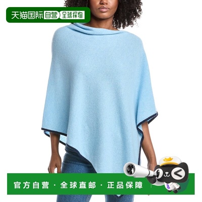 自营forteforteForte Cashmere Contrast Trim Cashmere Poncho -
