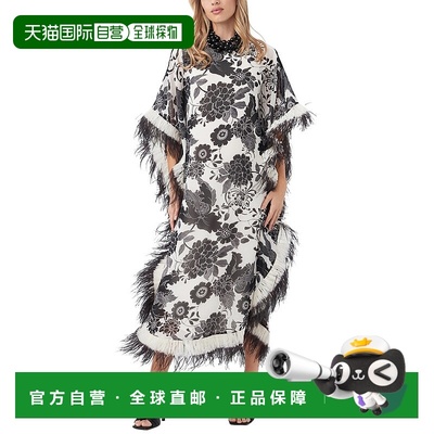 自营trina turk天合土耳其人Neena Caftan-黑色 美国奥莱直发