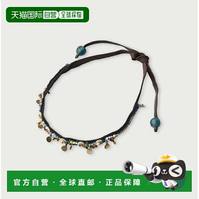 1h可退 日本直邮45R 琉璃珠 皮革颈圈