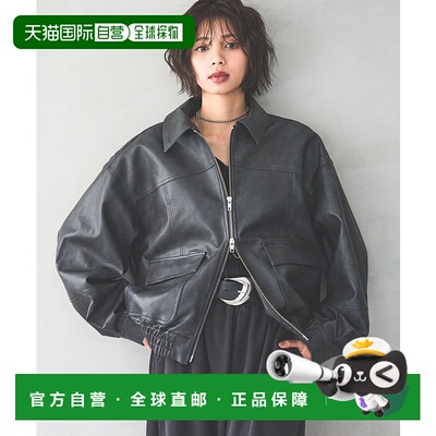 1h可退 日本直邮PAGEBOY 女装 复古宽松夹克 长袖双口袋 两色可选