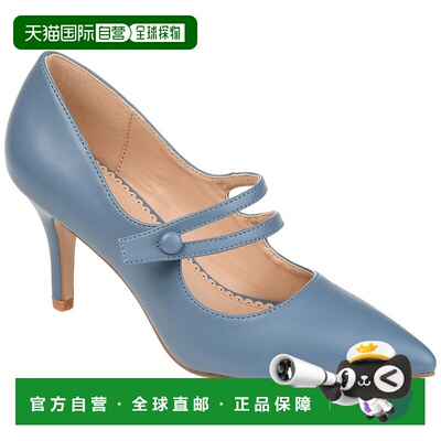 自营 Journee Collection 女式 Sidney 高跟鞋 - 蓝色 美国奥莱直