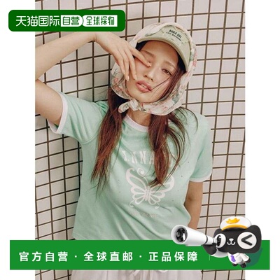 日本直邮LILY BROWN×ANNA SUI 蝴蝶石纹T恤 MNT