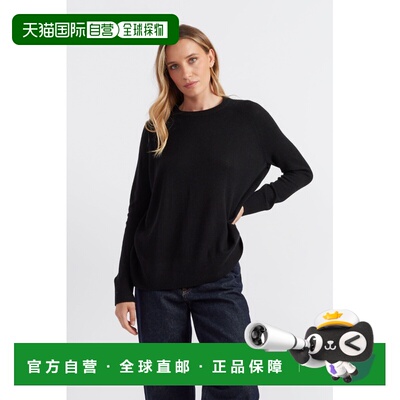 自营chinti & parker黑云羊绒休闲毛衣-黑色 美国奥莱直发