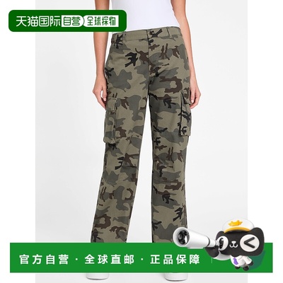 自营 guess惠特尼迷彩工装裤-惠特尼迷彩橄榄多色 美国奥莱直发
