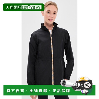 1h可退 美国直邮Burberry 巴宝莉 女士 Blackpool 大衣 black黑色