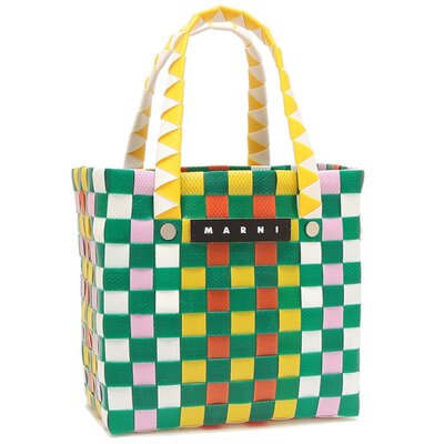 日本直邮Marni篮子包多色编织微型篮子橙色女士MARNIM00178M00