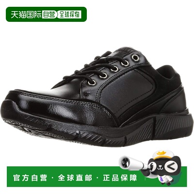 【日本直邮】邓禄普男士商务休闲皮鞋 防水 5E DR6265 黑色德比鞋