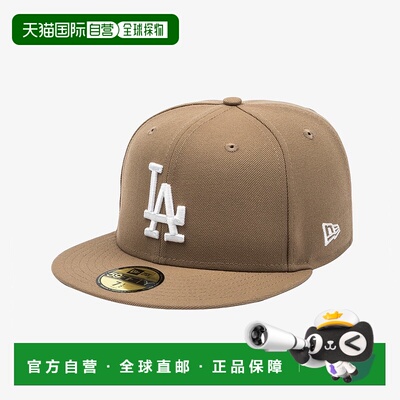 韩国直邮NEW ERA MLB LA Dodgers Basic Size Cap Khaki 14561930