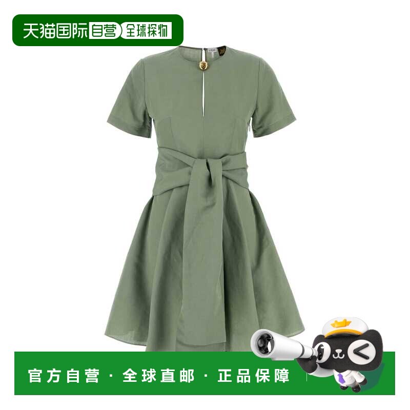 香港直邮LOEWE 女士连衣裙 S616Y09XB7SAGE SS2025 绿色