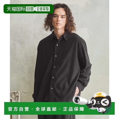 1h可退 日本直邮Casper John男装宽松衬衫-仿毛绒质感单穿百搭保