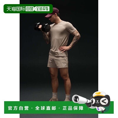 香港直邮alo yoga Repetition 透气舒适合身三分网球休闲短裤 男m