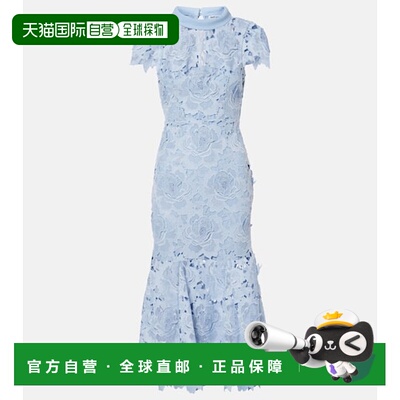 1h可退 香港直邮潮奢 Self-Portrait 女士 花朵蕾丝酒会礼服