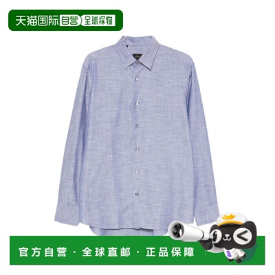 1h可退 香港直邮Brioni 布里奥尼 男士 BRIONI 海军蓝衬衫 SCAY0L