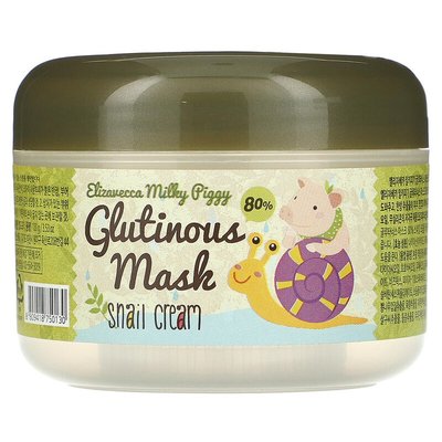 伊丽莎白,Glutinous 80% Mask Snail Cream, 100 g