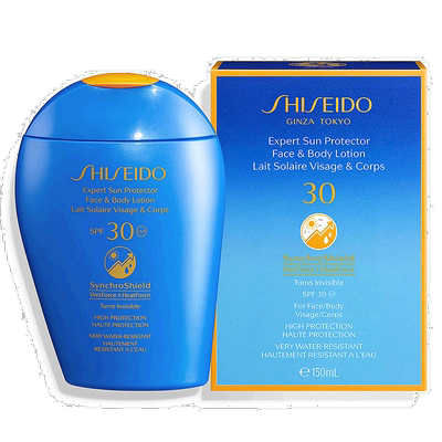 欧洲直邮SHISEIDO资生堂蓝胖子防晒隔离SPF30防晒霜150ml轻正品