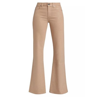 美国直邮Paige|Leenah 涂层喇叭裤阔腿裤时尚休闲 柔软百搭女装