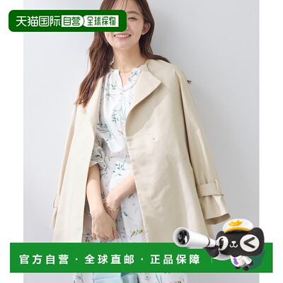 日本直邮INDIVI 女装 轻量拨水迷你中长款 trench coat 宽松简约