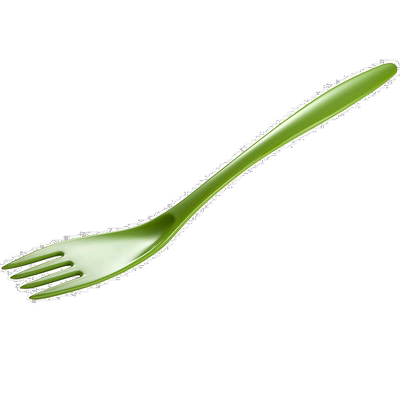 自营 Gourmac 12 英寸三聚氰胺烹饪和上菜叉 - 绿色 美国奥莱直发