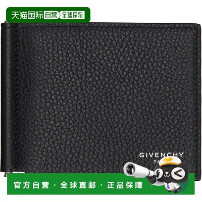 1h可退 香港直邮潮奢 Givenchy 纪梵希 男士 黑色 Grained Leathe
