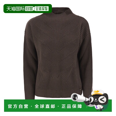 香港直邮HERNO 女士针织衫 ML00023DR8810 AW2026 棕色 羊毛套头