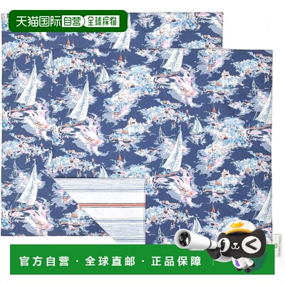 【日本直邮】LAURA ASHLEY便当盒包裹巾 2个 帆船图案N3968000