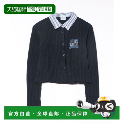 日本直邮Hauls 男女同款 学院风翻领针织开衫胸前【付后1h可退】