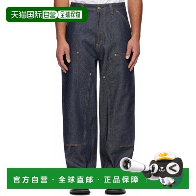 1h可退 香港直邮潮奢 CARHARTT WIP 男士 蓝色 OG Double Knee 牛