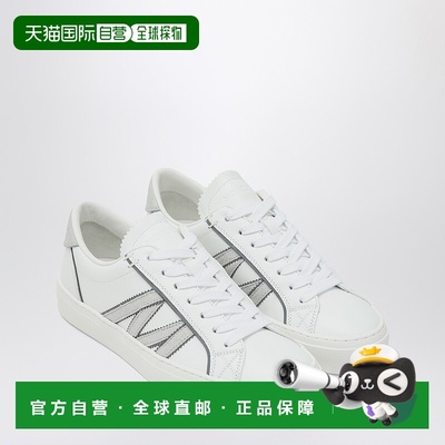 1h可退 香港直邮Moncler 盟可睐 女士 Monaco2 白色皮质运动鞋 4M