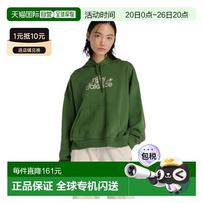 日本直邮New Balance 花卉连帽卫衣 WT53911DAE（女士款）长袖
