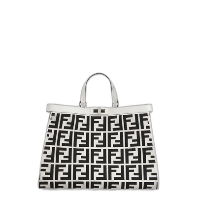 香港直邮FENDI 女士手提包 8BH374AJQYF1LAF SS2024 黑色