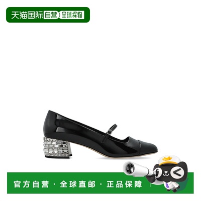 香港直邮JIMMY CHOO 女士高跟鞋 ELISACRYSTAL45PATBLACK SS2026