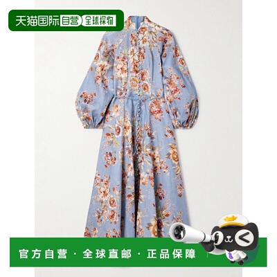 香港直邮ZIMMERMANN/AWEKEN BILLOW女士中长连衣裙【付后1h可退】