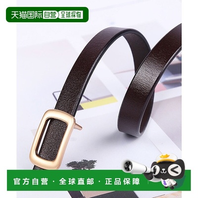 日本直邮florge 牛皮方形扣细腰带 [FL8218EW05031]