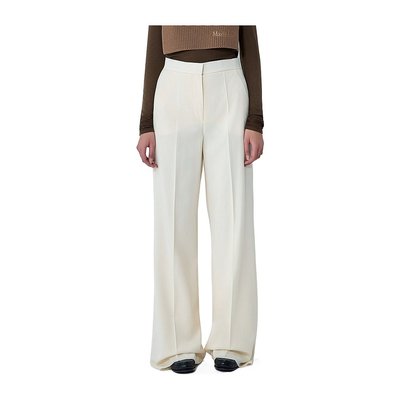 MAX MARA 女士休闲裤 1136135106001 AW2025 白色 阔腿休闲裤
